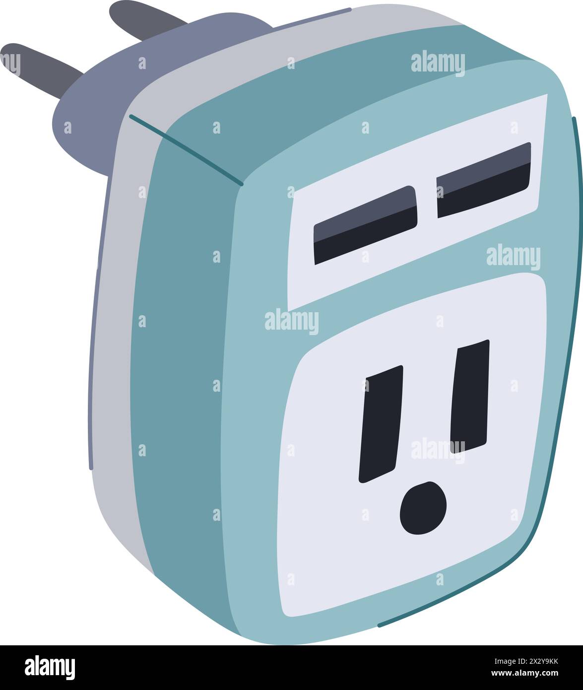 universal travel adapter cartoon vector illustration Stock Vector Image ...