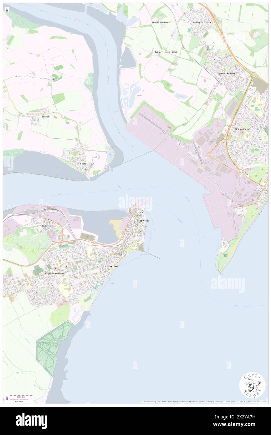 Map of harwich hi-res stock photography and images - Alamy
