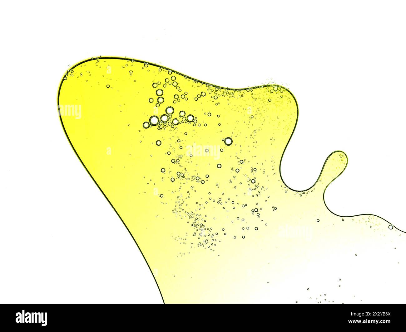 Abstract shapes of oil on a white background Stock Photo - Alamy