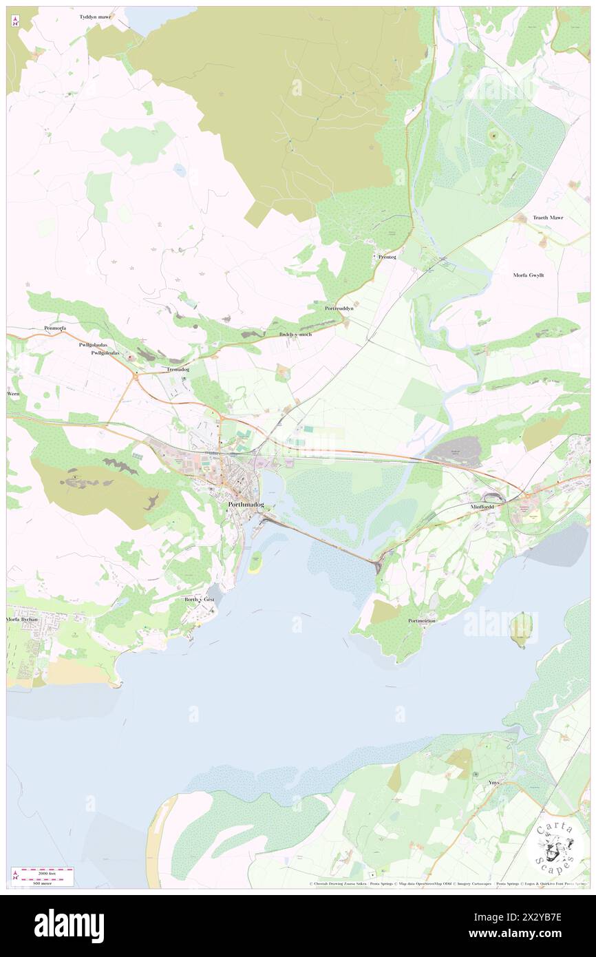Porthmadog map hi-res stock photography and images - Alamy