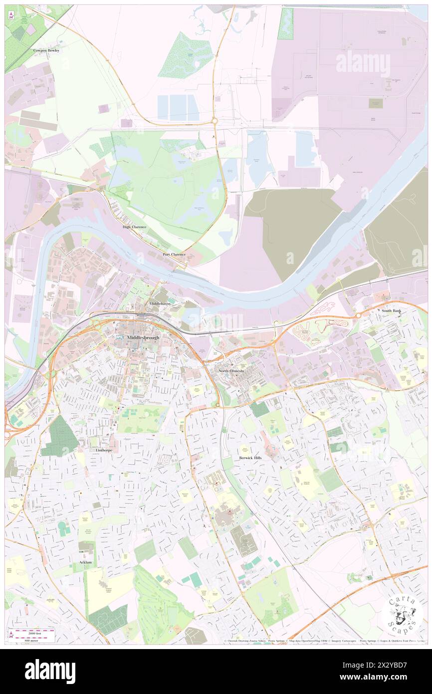 Middlesbrough map hi-res stock photography and images - Alamy