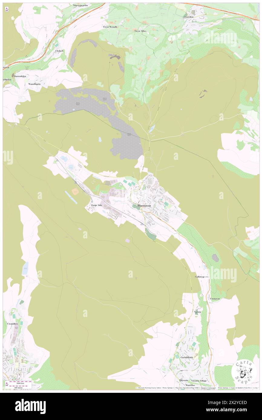 Blaenavon map hi-res stock photography and images - Alamy