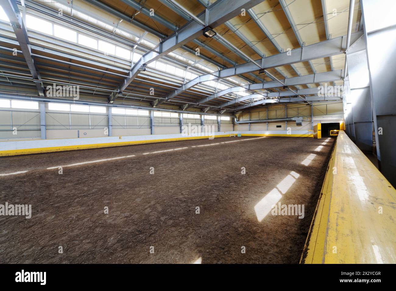 Indoor riding hall Stock Photo - Alamy