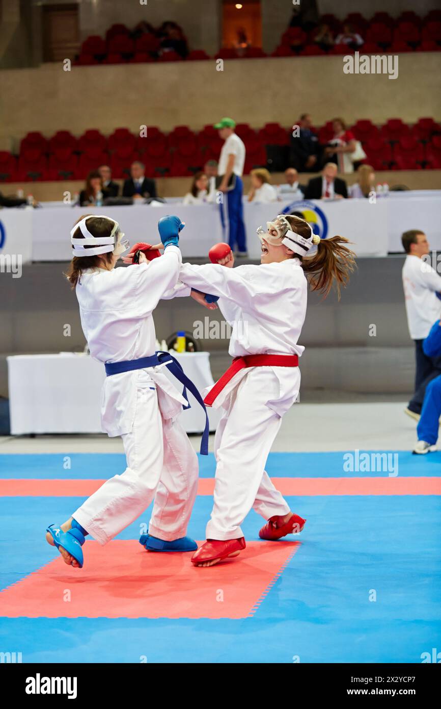 MOSCOW - JUN 9: Fight between participants of 10th Team Championship of ...