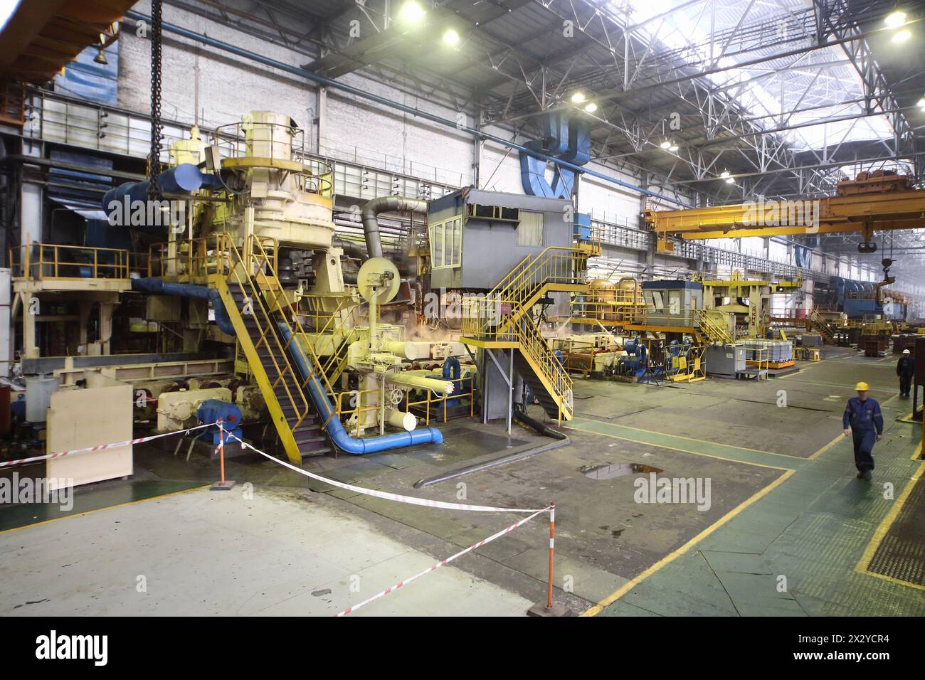 A plurality of tubes in the manufacturing shop floor plant Stock Photo ...