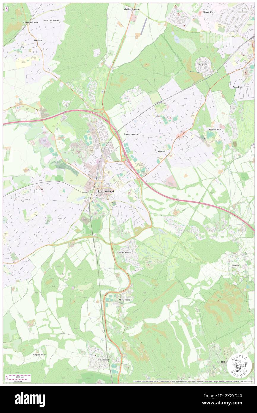 Leatherhead Hospitals, Surrey, GB, United Kingdom, England, N 51 17' 42 ...