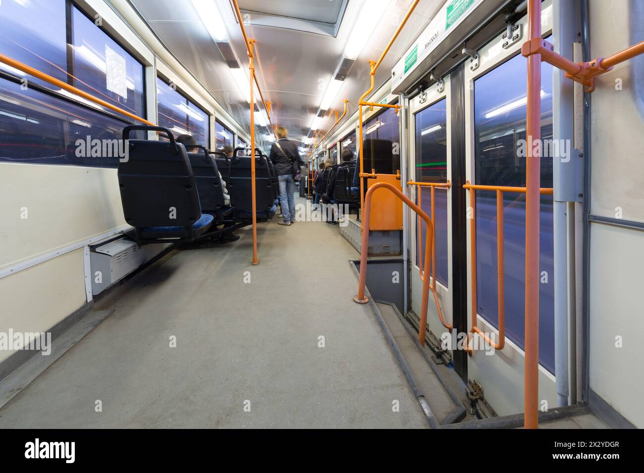 Tram door inside light hi-res stock photography and images - Alamy
