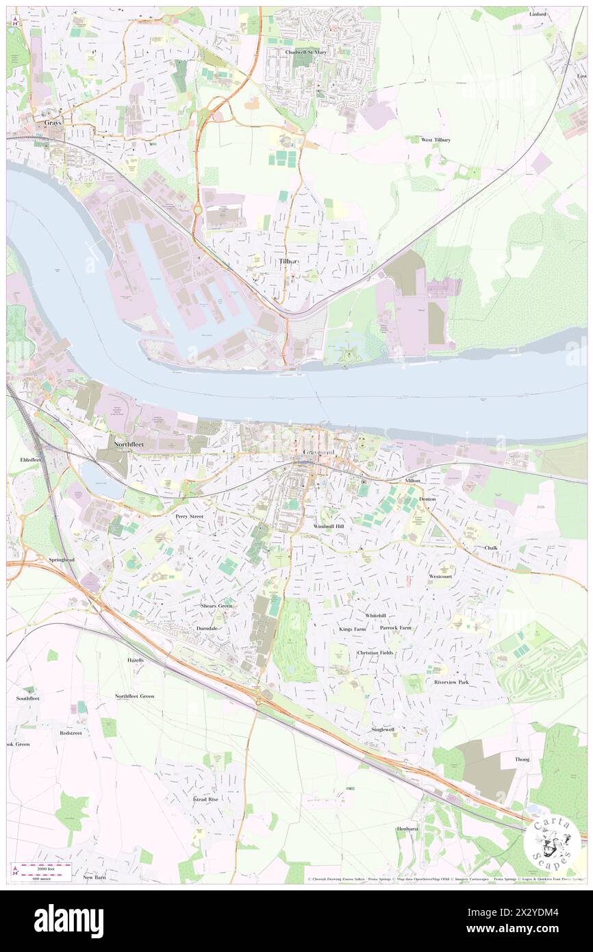 Map of dartford hi-res stock photography and images - Alamy