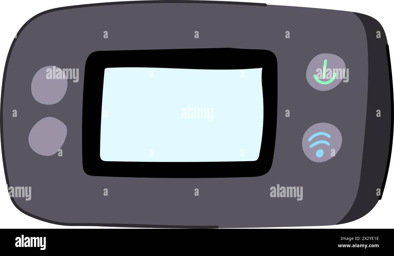 wireless travel router cartoon vector illustration Stock Vector Image ...