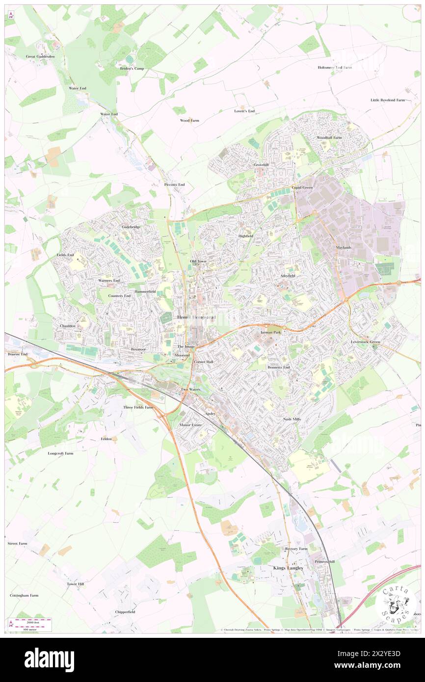 Hemel hempstead map hi-res stock photography and images - Alamy