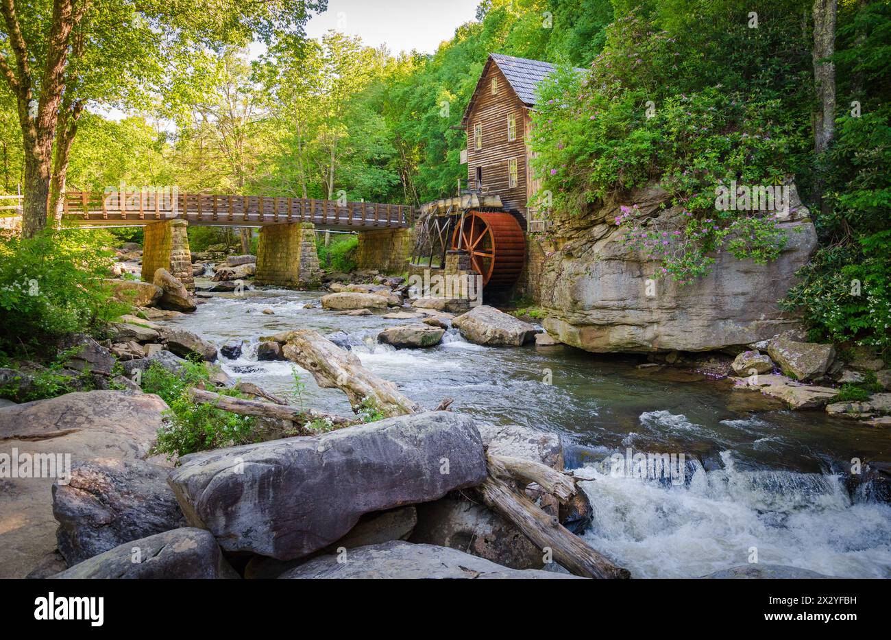 The Glade Creek Grist Mill Babcock State Park in State park in Clifftop ...