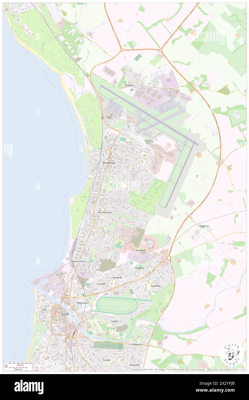 Map of south ayrshire hi-res stock photography and images - Alamy