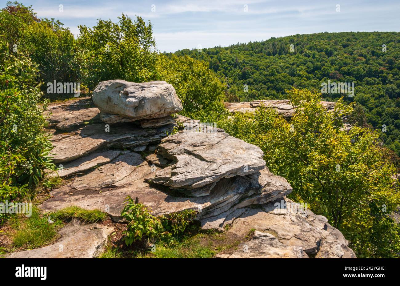 Overlook at Blackwater Falls State Park in West Virginia, USA Stock ...