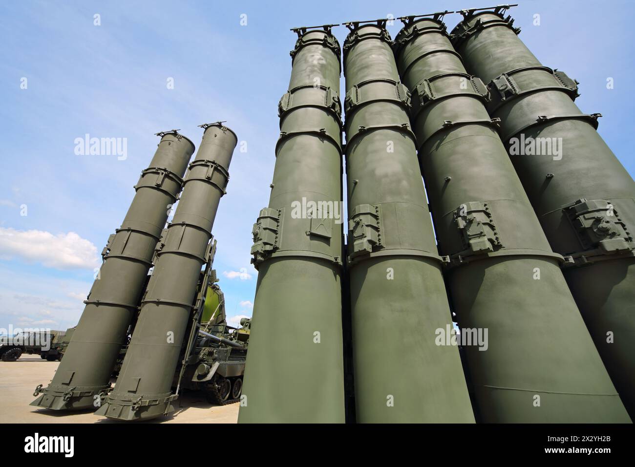 ZHUKOVSKY - JUNE 25: Air defense missile system S-300 during ...