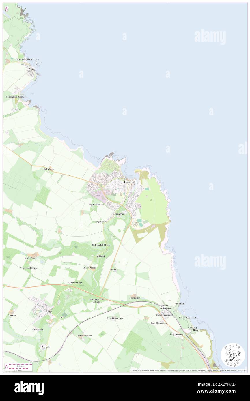 Map of eyemouth hi-res stock photography and images - Alamy