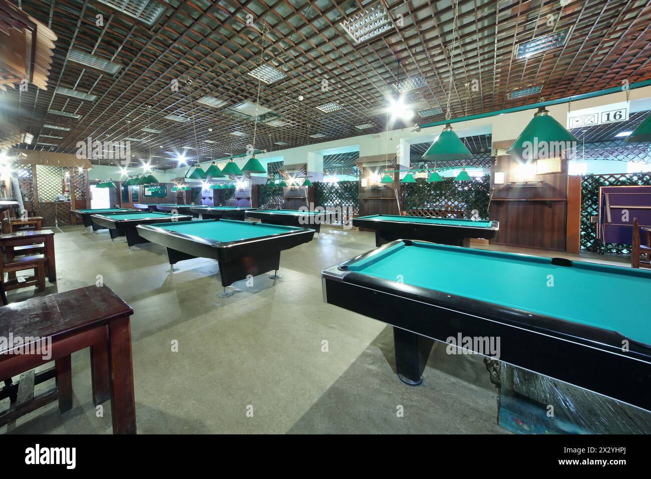 Billiard table lights hi-res stock photography and images - Alamy