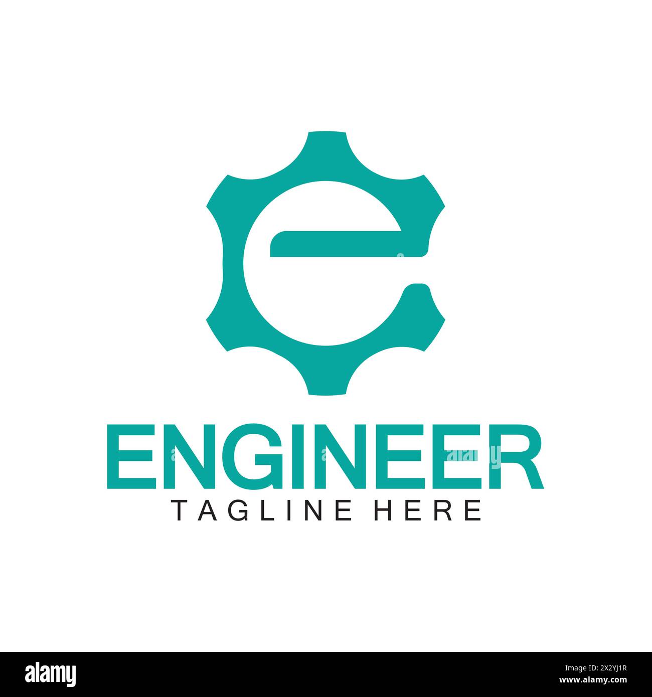 Engineer Logo Design, Letter E Gear Logo, Engineer logo with letter E ...