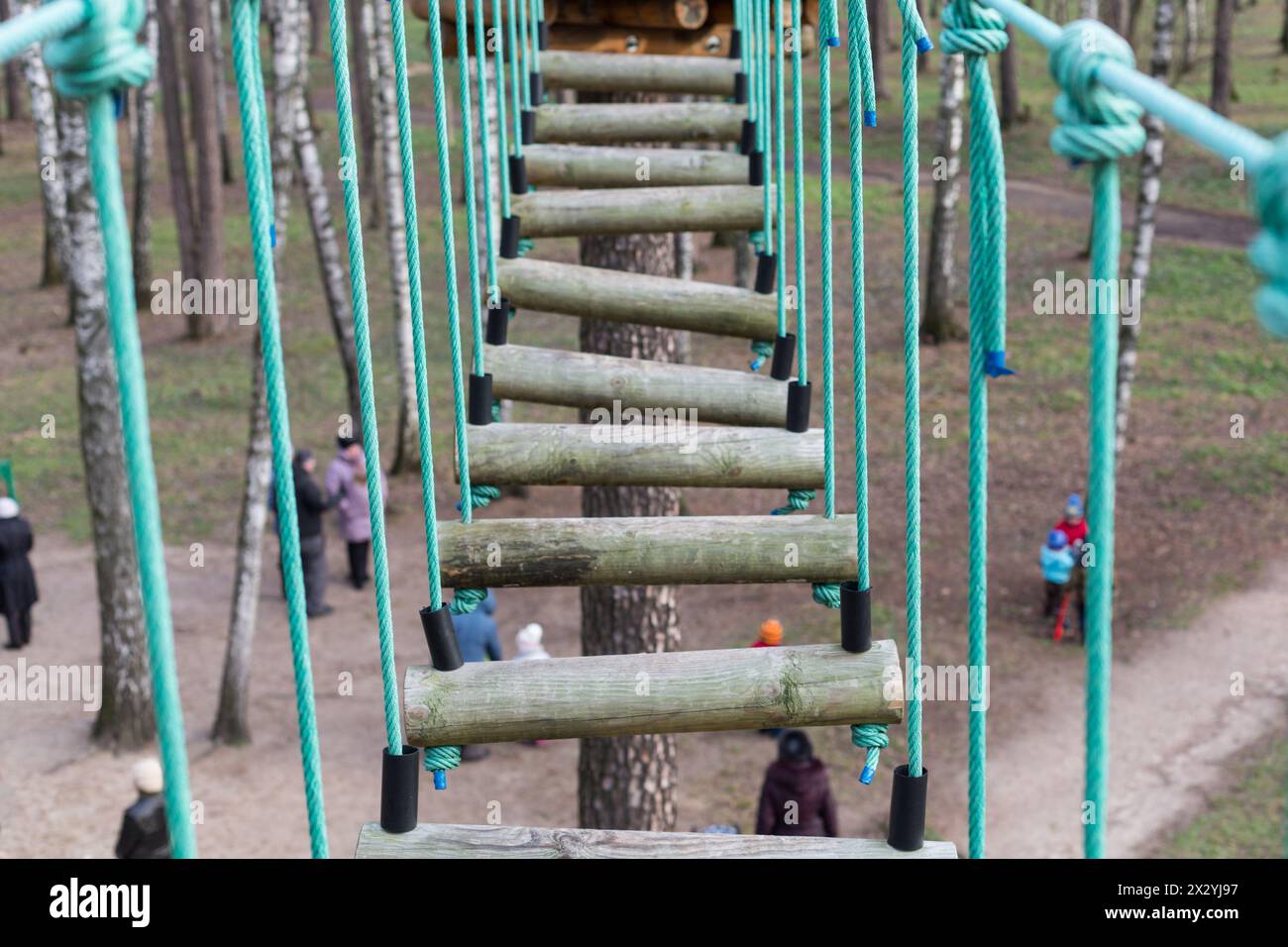 Logs obstacle course hi-res stock photography and images - Alamy