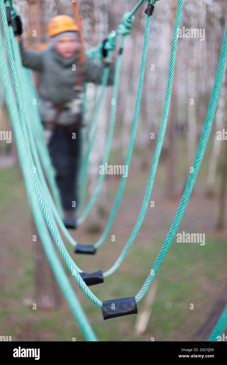 Childrens rope bridge hi-res stock photography and images - Alamy