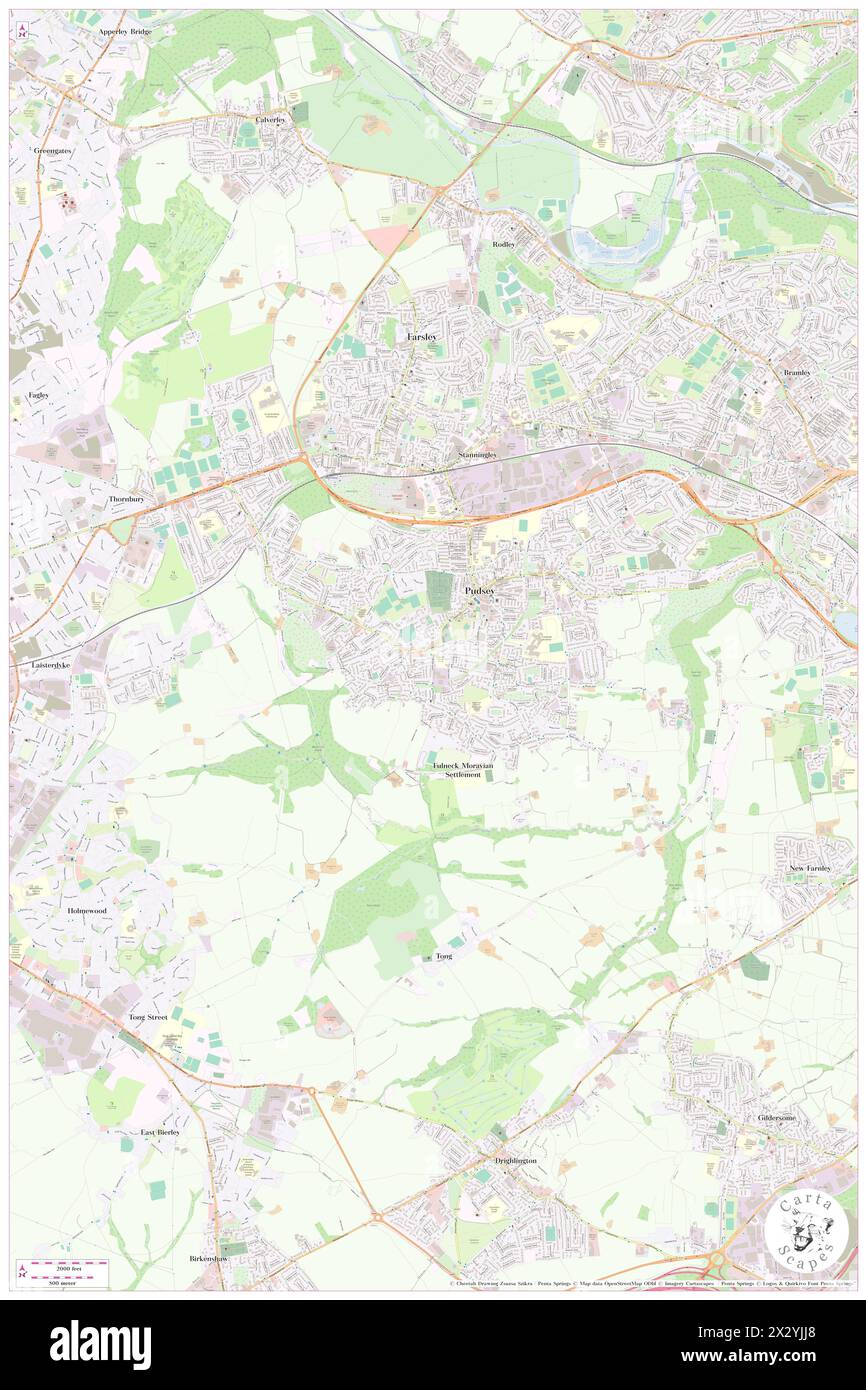 Map of pudsey hi-res stock photography and images - Alamy
