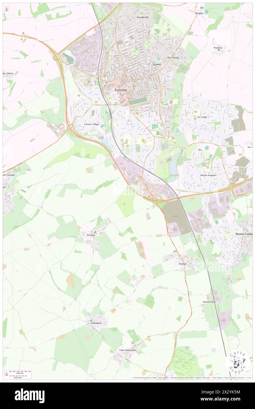 Map of kettering hi-res stock photography and images - Alamy