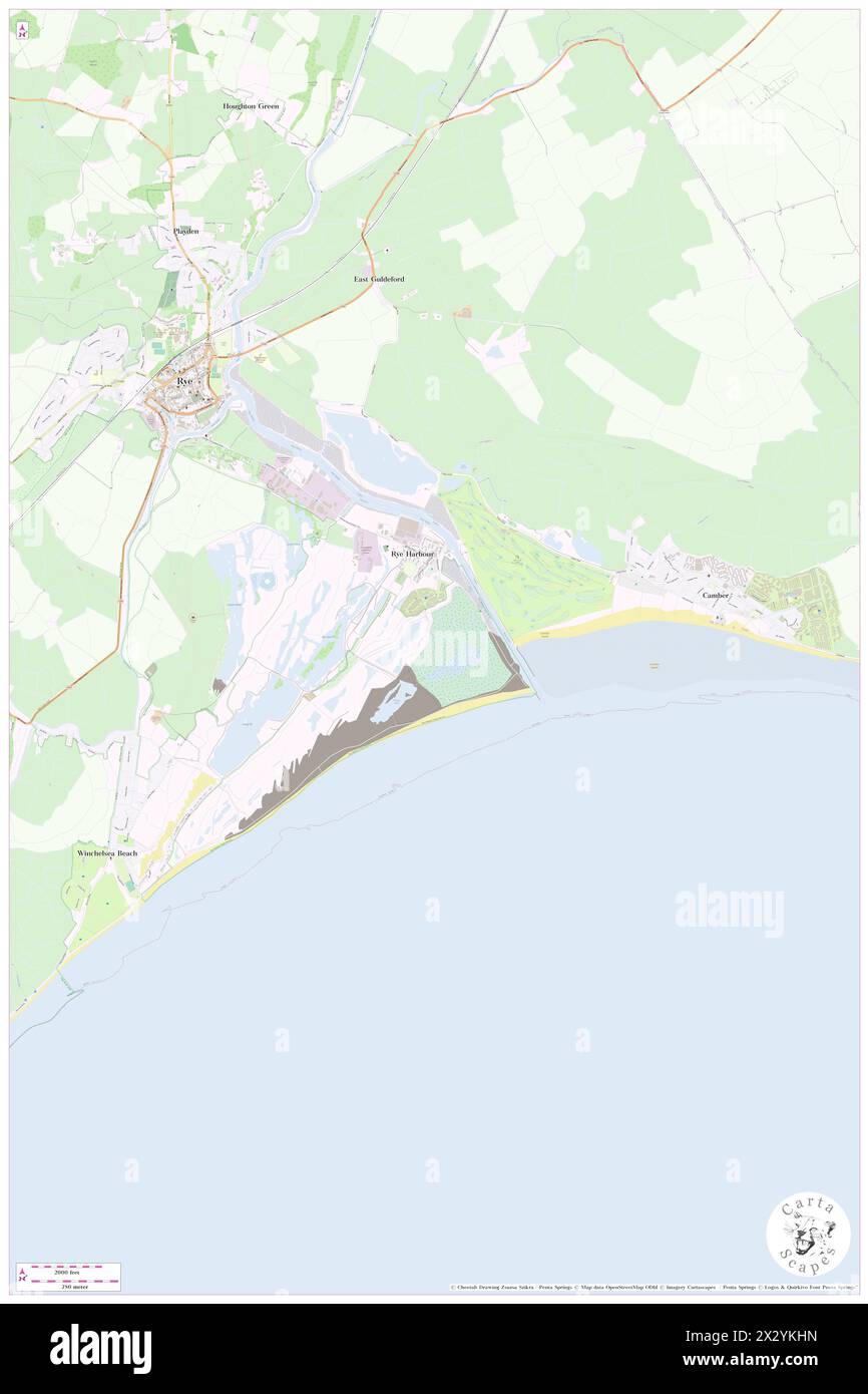 Map of rye harbour Cut Out Stock Images & Pictures - Alamy