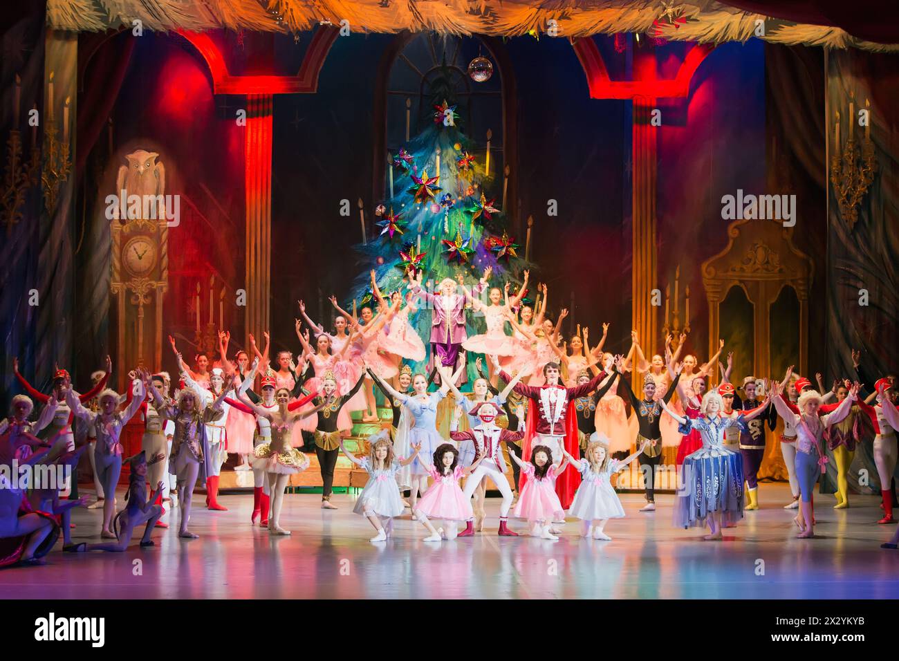 MOSCOW - Dec 30: Final of performance The Nutcracker at the Cultural ...