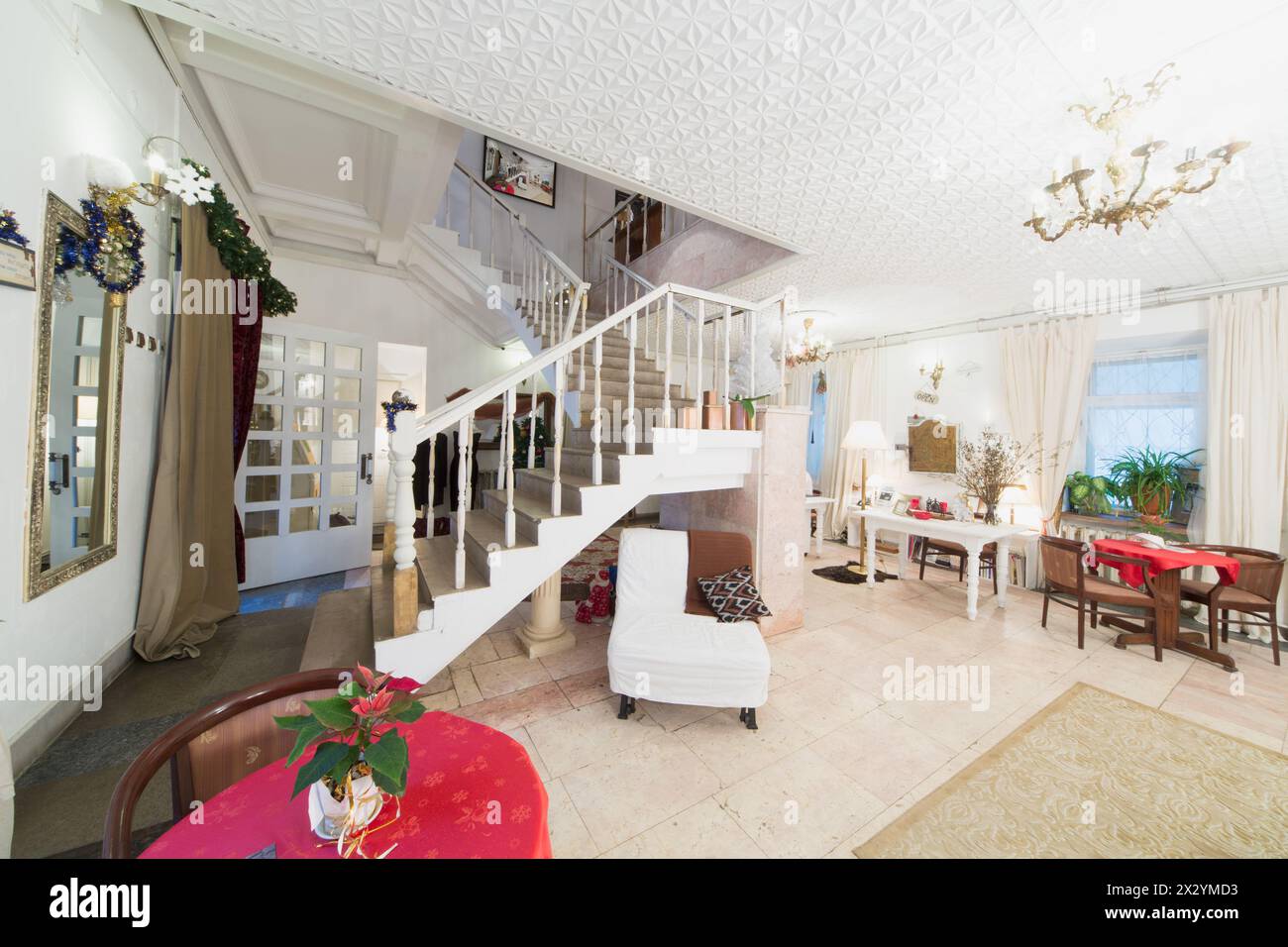 Living room stairs leading upstairs hi-res stock photography and images ...