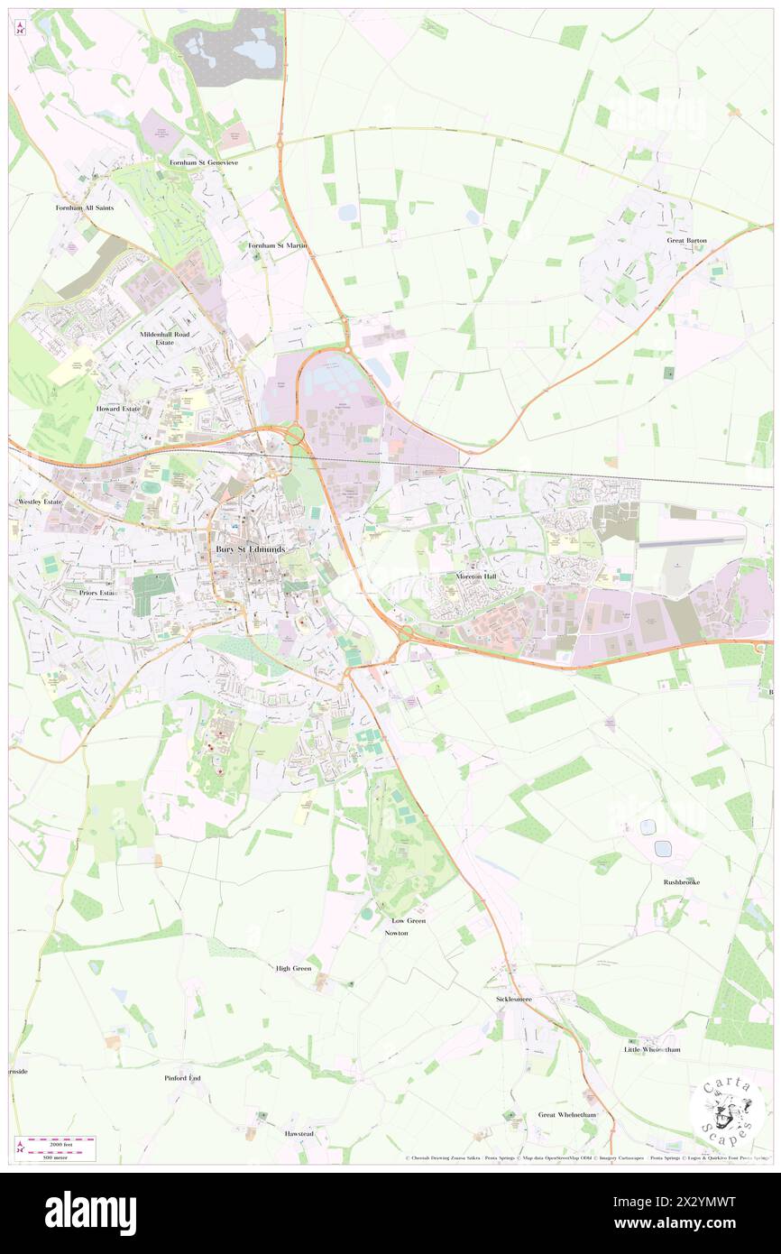 Maps of bury st edmunds hi-res stock photography and images - Alamy