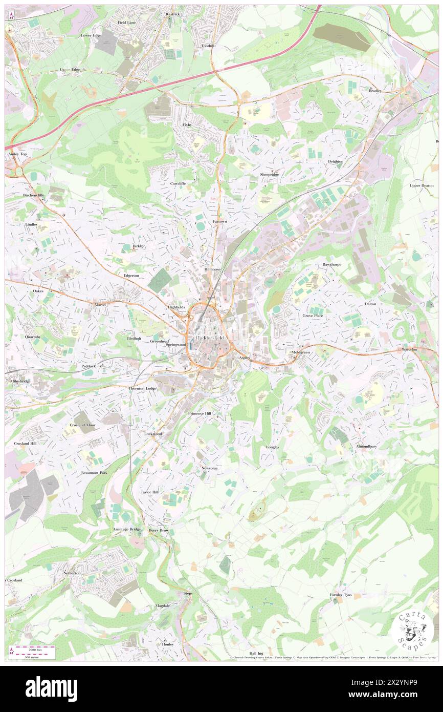 Map of huddersfield hi-res stock photography and images - Alamy