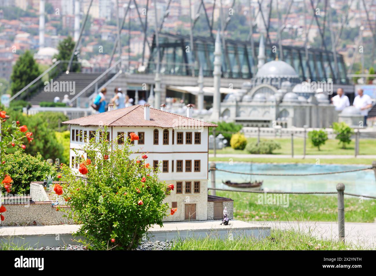 ISTANBUL - JULY 4: Traditional Turkish house in Safranbolu model in ...
