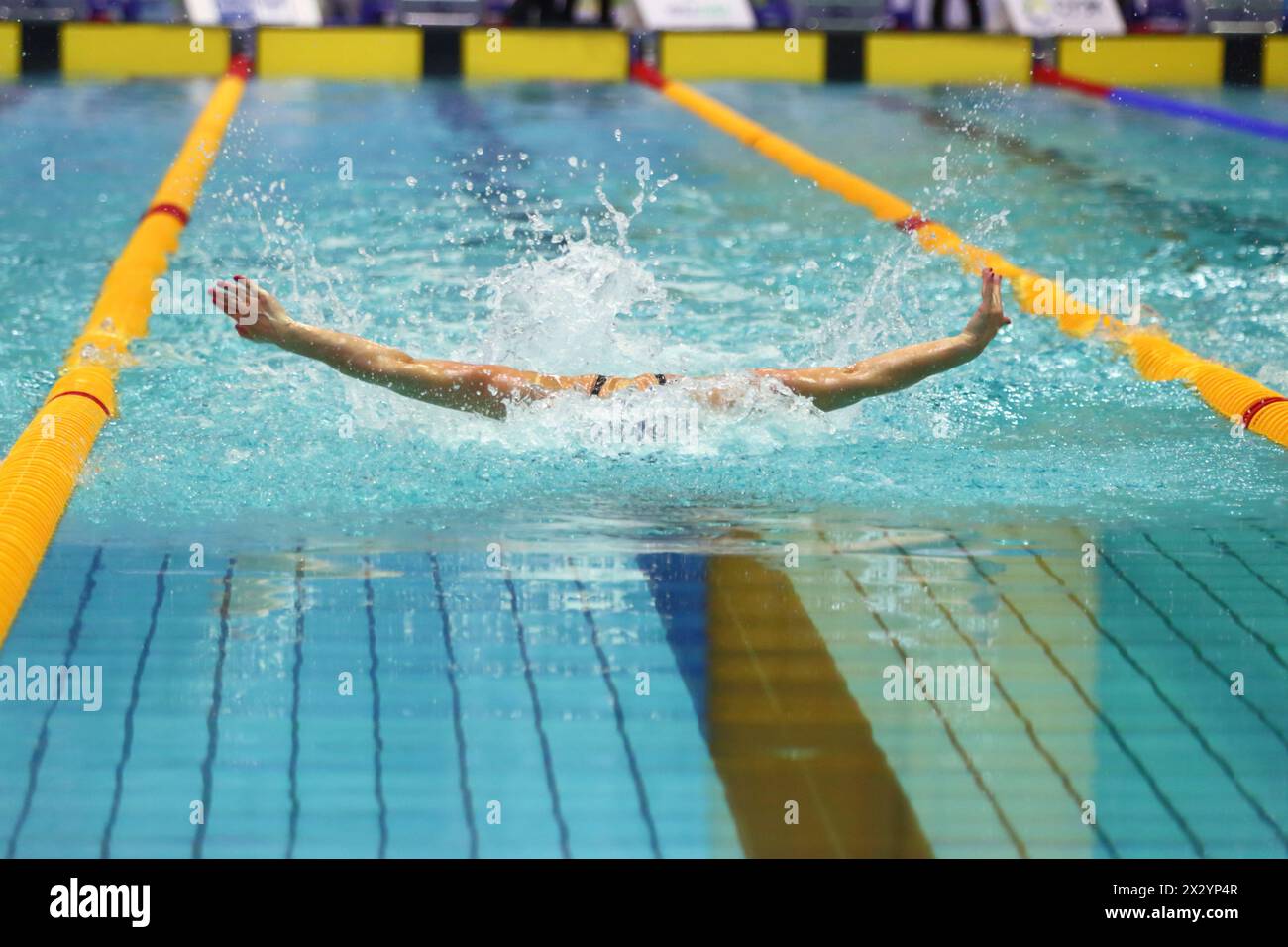 Female butterfly swimmer hi-res stock photography and images - Alamy