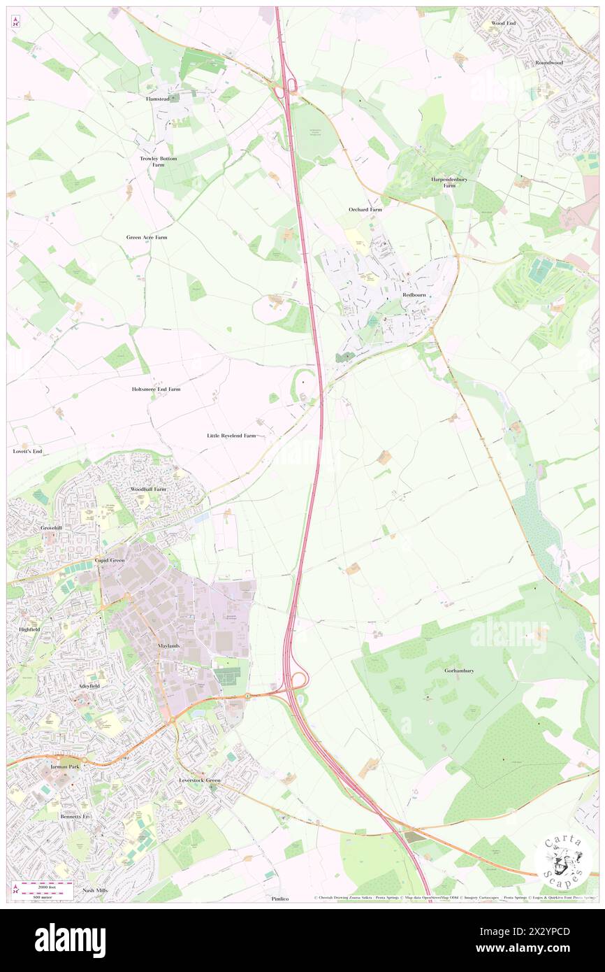 Hemel hempstead map hi-res stock photography and images - Alamy