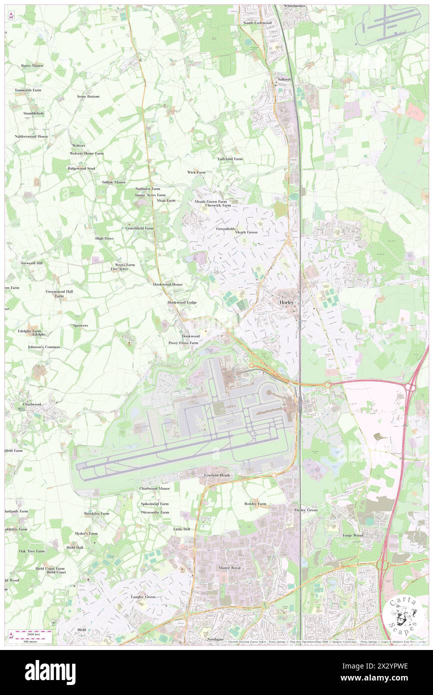 Map of gatwick airport Cut Out Stock Images & Pictures - Alamy