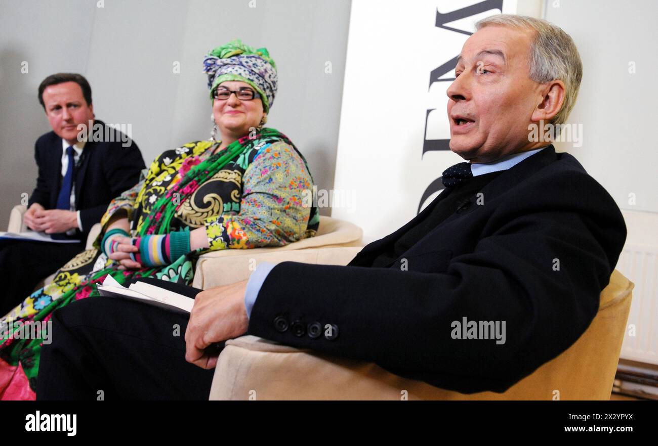 File photo dated 11/01/10 of David Cameron, with the founder of Kids ...