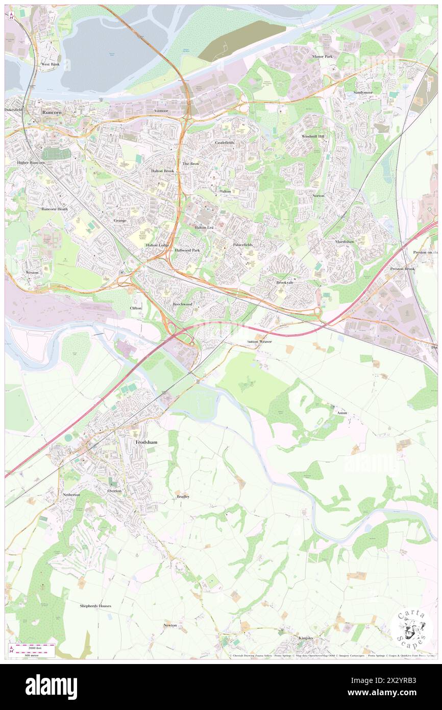 Runcorn map hi-res stock photography and images - Alamy