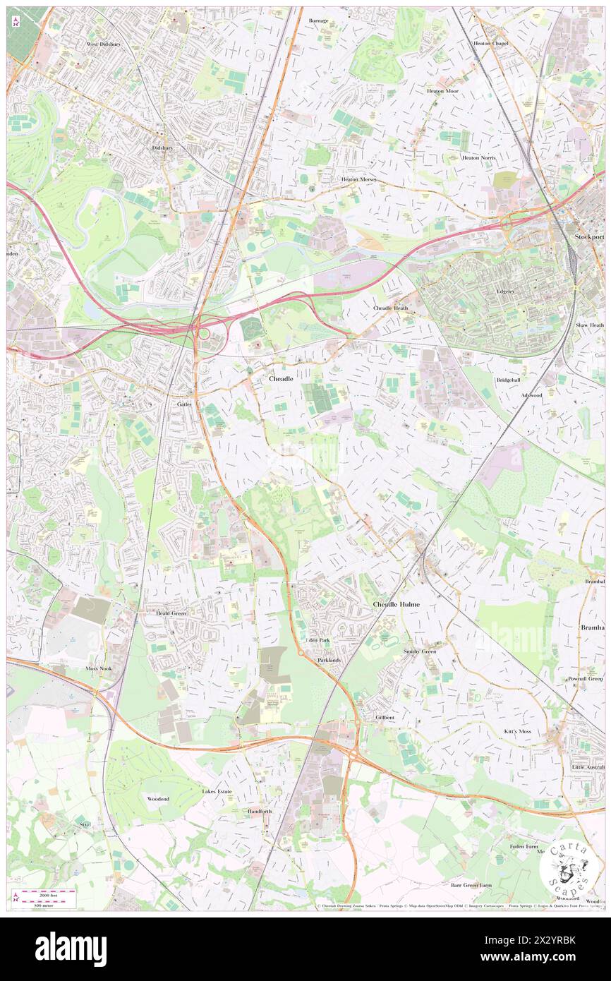 Cheadle map hi-res stock photography and images - Alamy