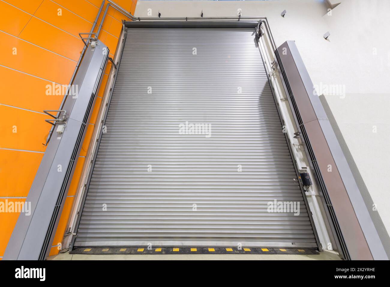 Gate for entrance of cars Stock Photo - Alamy