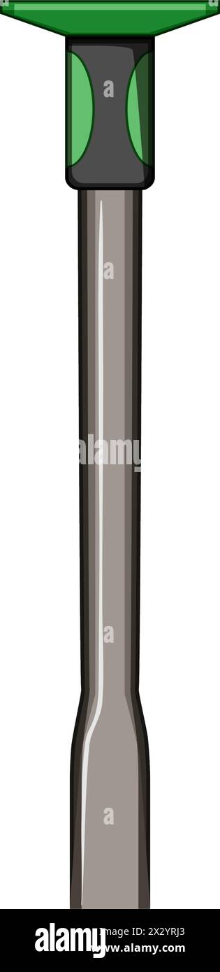 masonry brick chisel cartoon vector illustration Stock Vector Image ...