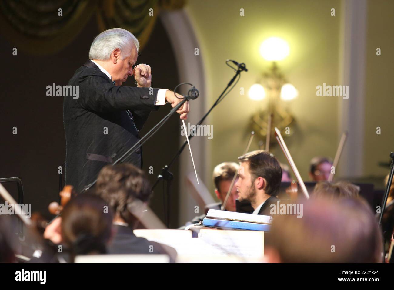 MOSCOW - OCT 4: Academic Symphony Orchestra of the Moscow Philharmonic ...