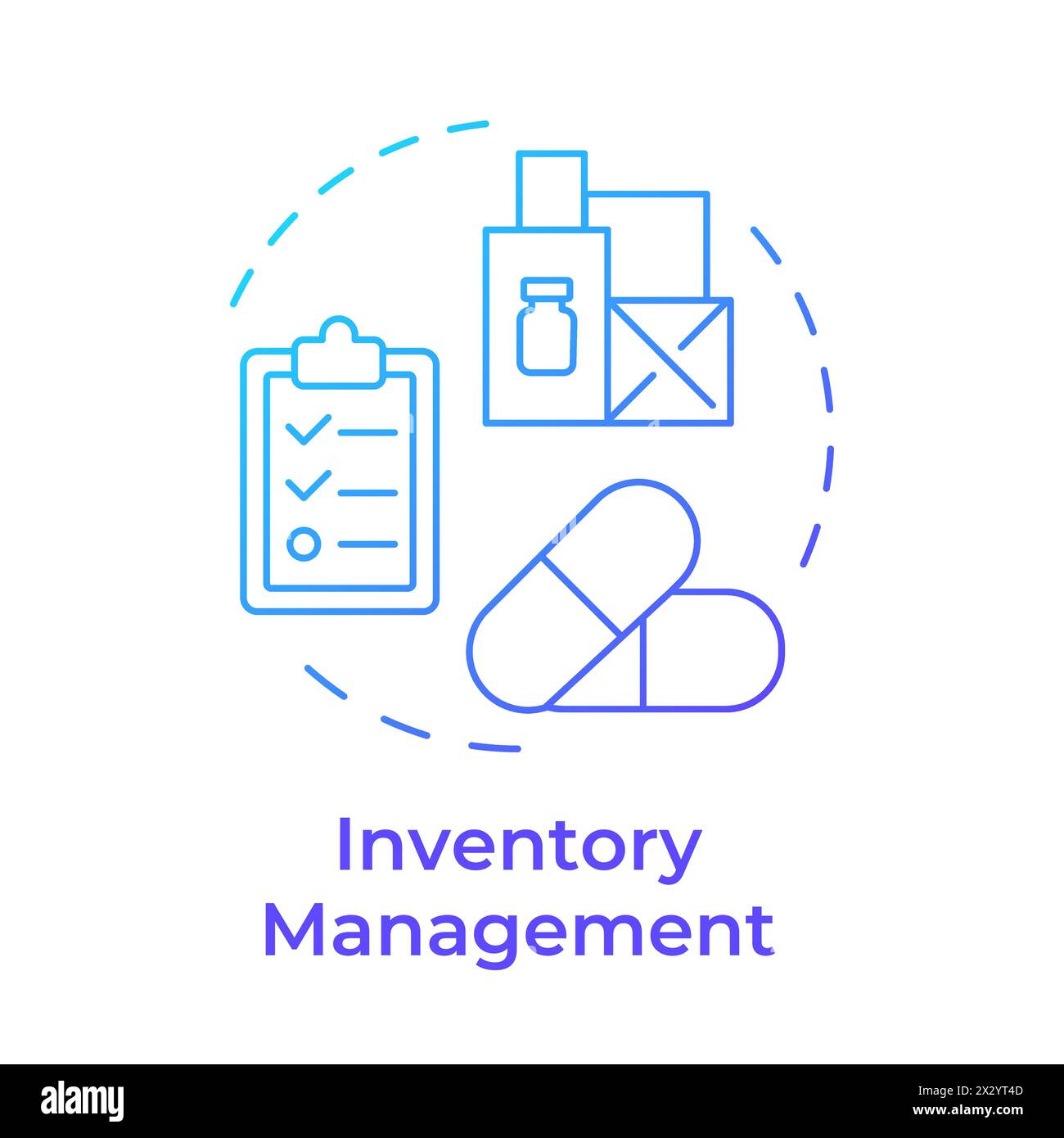 Inventory management blue gradient concept icon Stock Vector Image ... Inventory management blue gradient concept icon Stock Vector Image ...