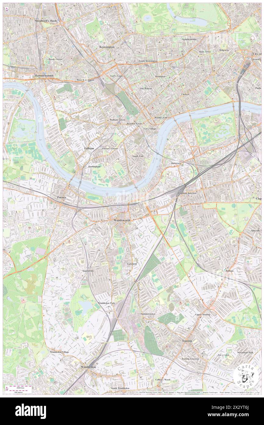 Wandsworth map hi-res stock photography and images - Alamy