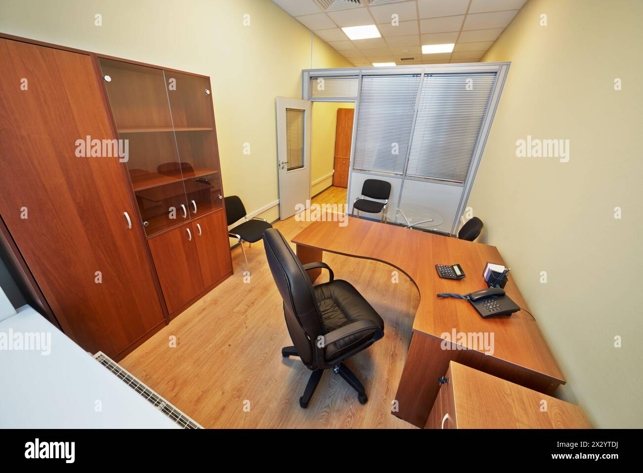 Interior of empty office cabinet Stock Photo - Alamy