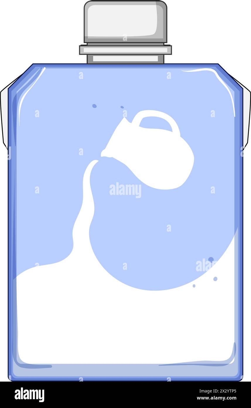 container milk box cartoon vector illustration Stock Vector Image & Art ...