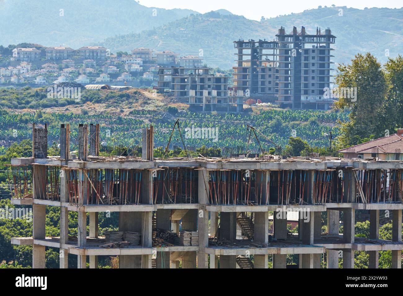Upper floors of building under construction Stock Photo - Alamy