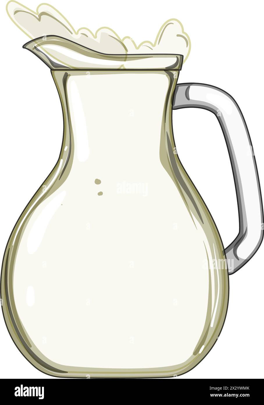 cow milk jug cartoon vector illustration Stock Vector Image & Art - Alamy