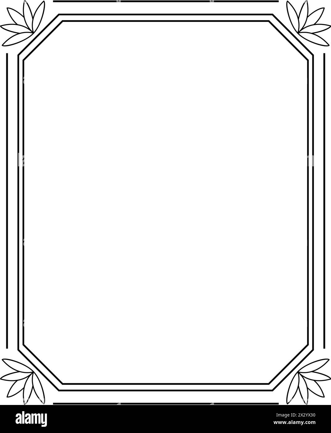 garden floral frame cartoon vector illustration Stock Vector Image ...