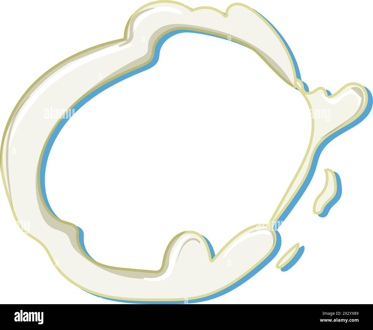 fresh milk splash cartoon vector illustration Stock Vector Image & Art ...