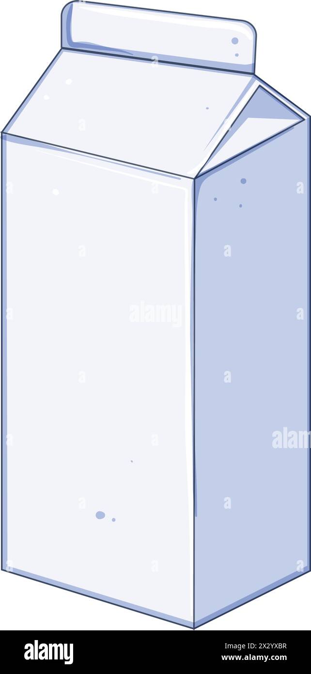 cow milk box cartoon vector illustration Stock Vector Image & Art - Alamy