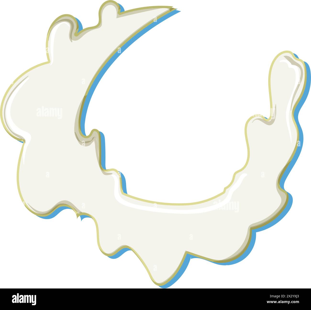 glass milk splash cartoon vector illustration Stock Vector Image & Art ...